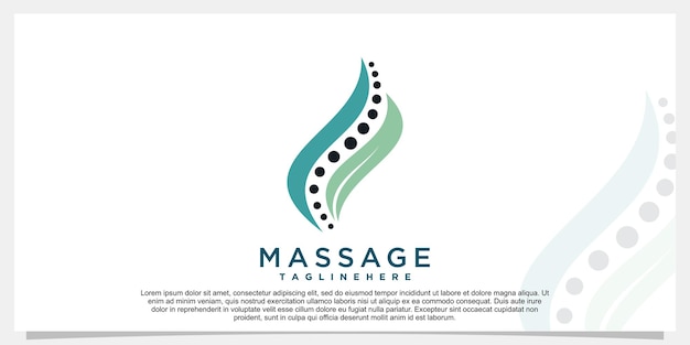 Flowing Waves of Relaxation: Massage Therapy Logo | Jiffy Designs