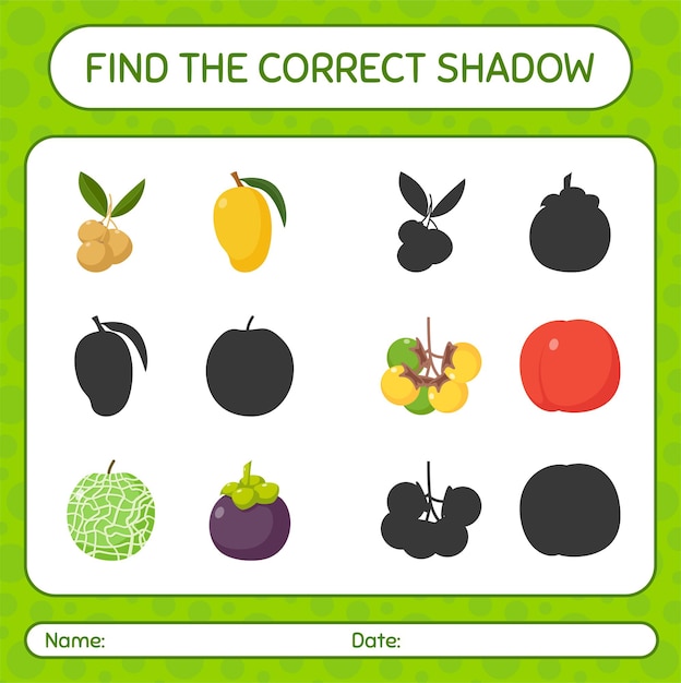 Matching Fruit Shadows: A Fun Identification Game | Jiffy Designs