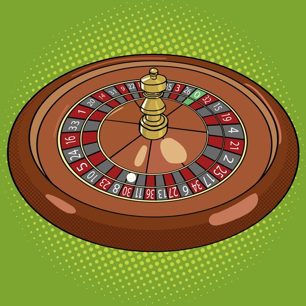 Vibrant Roulette Wheel with Spinning Golden Ball | Jiffy Designs