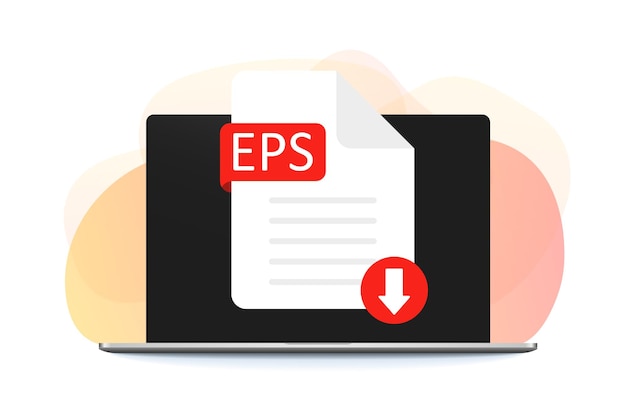 Laptop displaying an EPS file document for digital graphics | Jiffy Designs