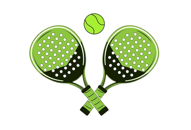 Vibrant Green Paddles and Tennis Ball for Lively Play | Jiffy Designs