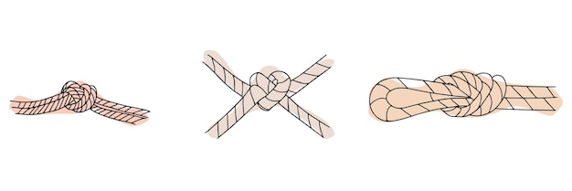 Stylized Nautical Knot Collection Featuring Rope Designs | Jiffy Designs
