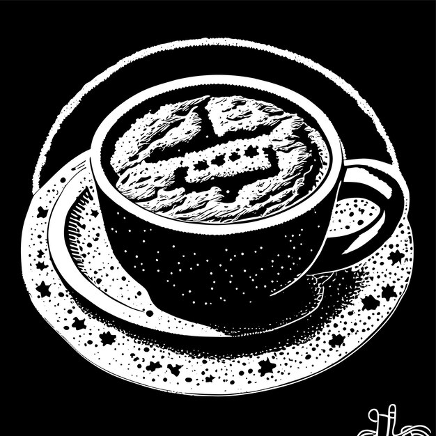 Captivating Cosmic Coffee Capture: Celestial Sips in a Starry Cup ...