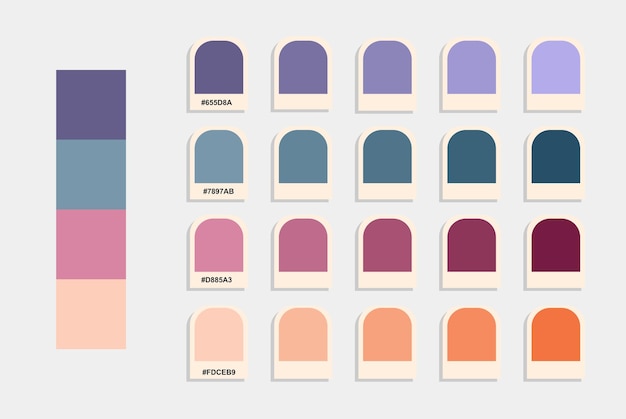 Vibrant Color Palette with Earthy Tones and Soft Hues | Jiffy Designs