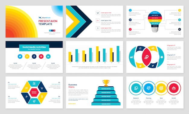 Vibrant Infographic Presentation with Engaging Data Visualizations ...