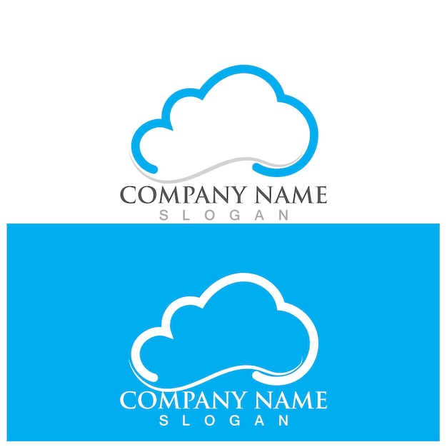 Elegant Blue Cloud Logo Design for Modern Branding | Jiffy Designs