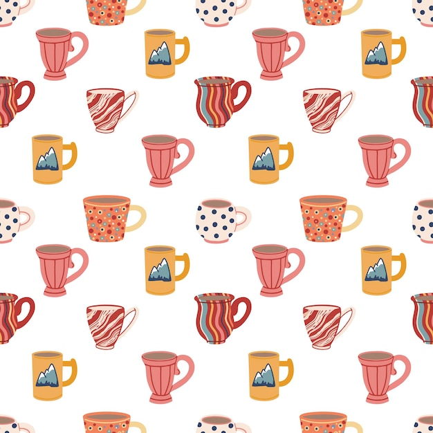 Vibrant Assortment of Patterned Mugs and Cups for Cozy Moments | Jiffy ...