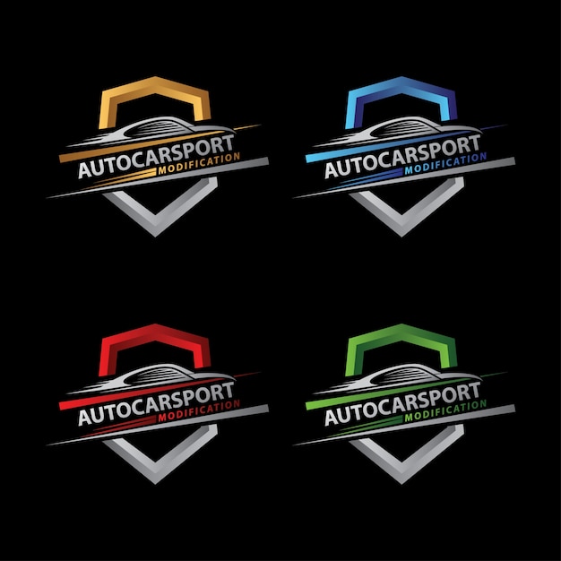Sleek Automotive Logos with Colorful Geometric Shapes and Text | Jiffy ...