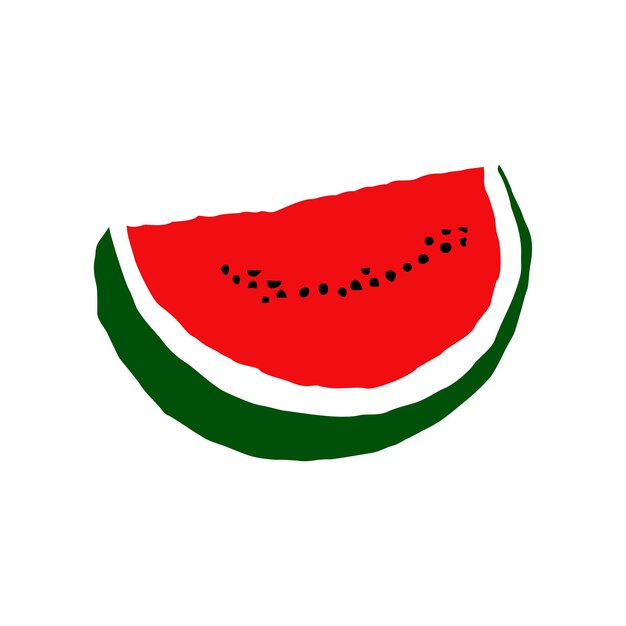 Vibrant Watermelon Slice with Textured Rind | Jiffy Designs