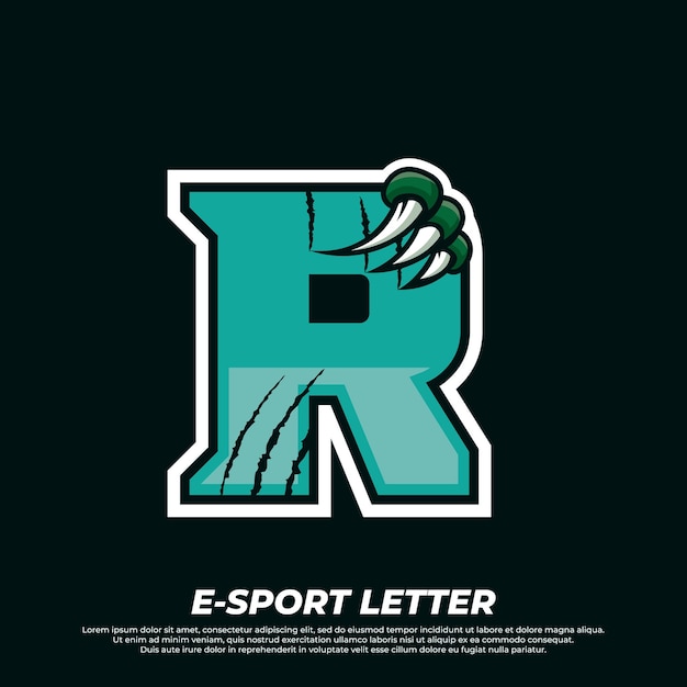 Captivating Esports-Inspired Letter 'R' Design | Jiffy Designs