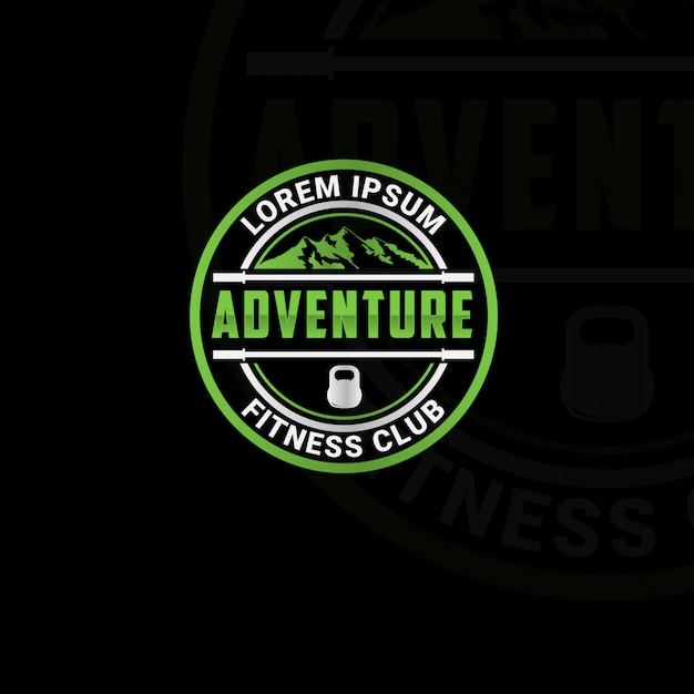 Vibrant Adventure Fitness Club Logo with Stylized Graphic | Jiffy Designs