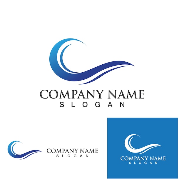 Elegant Crescent Moon Wave Logo Design | Jiffy Designs