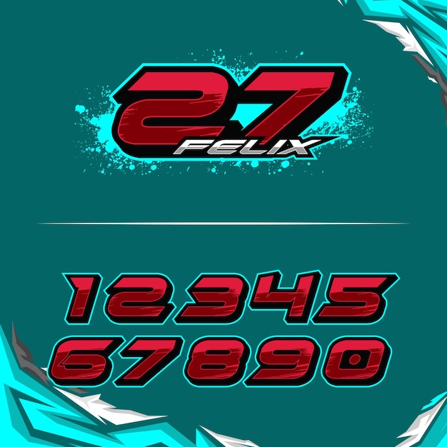 Vibrant 27 Felix Logo with Bold Numeric Design | Jiffy Designs