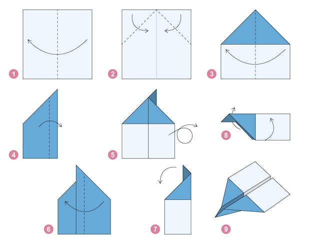 Origami Paper Folding Diagrams with Geometric Shapes | Jiffy Designs