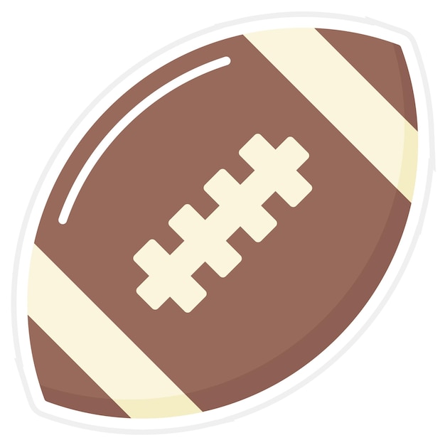 Stylized Football with Distinctive Stitching Design | Jiffy Designs
