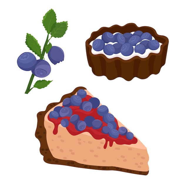 Delectable Blueberry Tarts with Fresh Leaves | Jiffy Designs