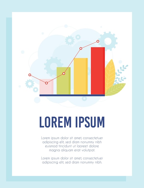 Vibrant Business Growth Graph with Floral Accents | Jiffy Designs