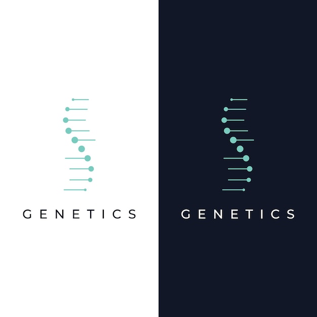 Minimalist Genetics Logo with Vibrant Gradient Bars | Jiffy Designs