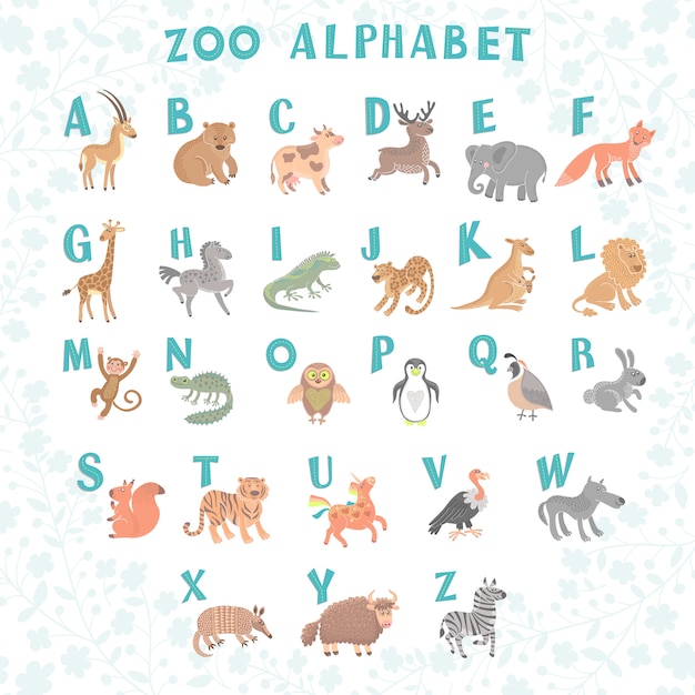 Charming Zoo Animals Alphabet for Kids and Families | Jiffy Designs