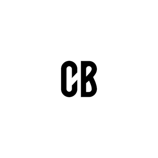 Striking Black and White CB Monogram Design | Jiffy Designs