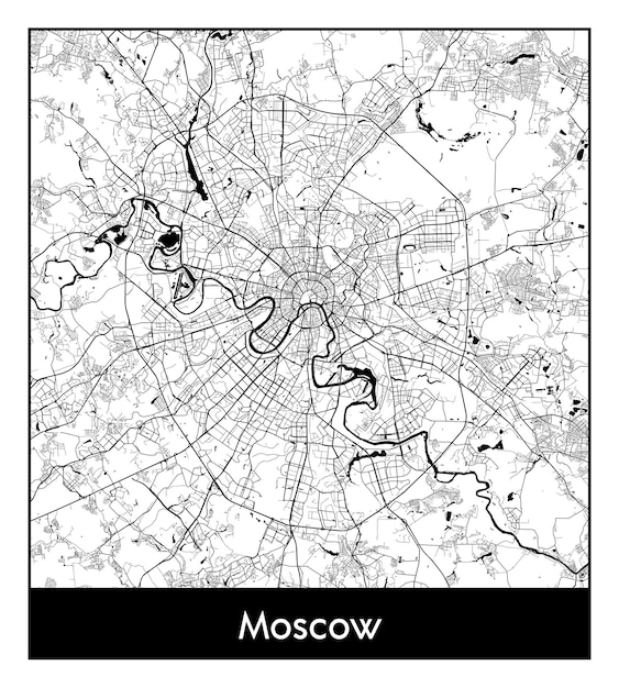 Detailed Map of Moscow's Intricate Urban Landscape | Jiffy Designs