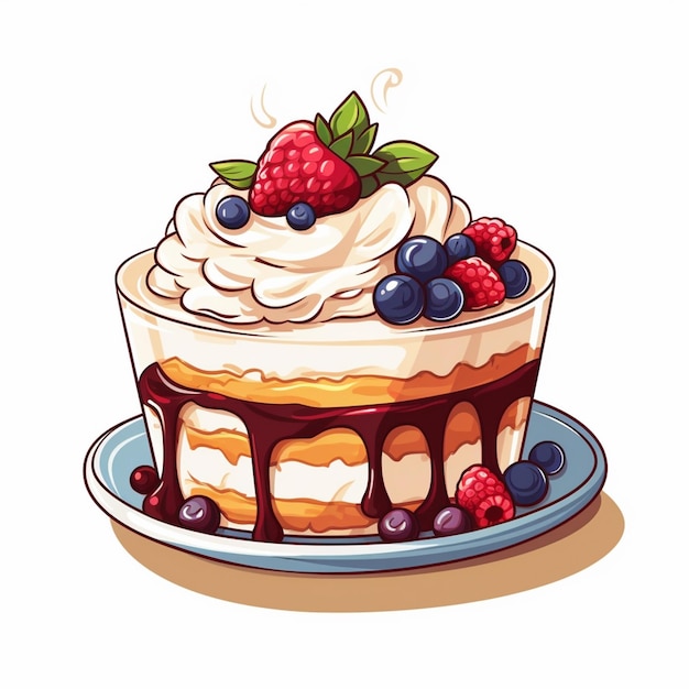 Decadent Berry-Topped Layered Cake with Creamy Frosting | Jiffy Designs