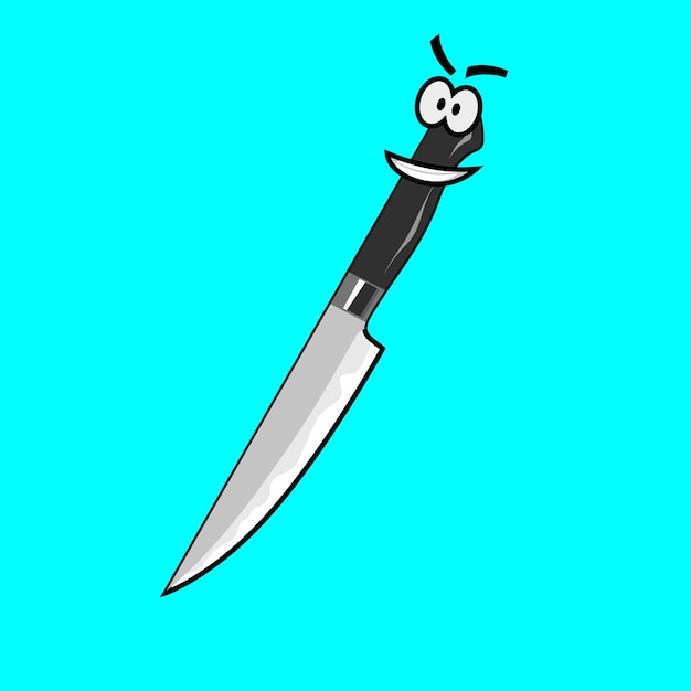 Zany Knife Character with Googly Eyes and Goofy Smile | Jiffy Designs