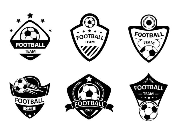 Diverse Collection of Stylized Football Team Emblems and Badges | Jiffy ...