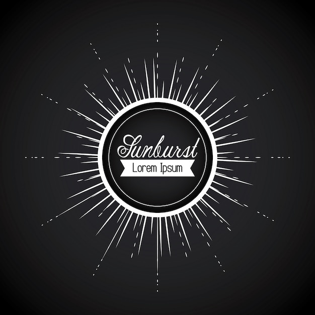 Radiant Sunburst Design with Retro Typography | Jiffy Designs