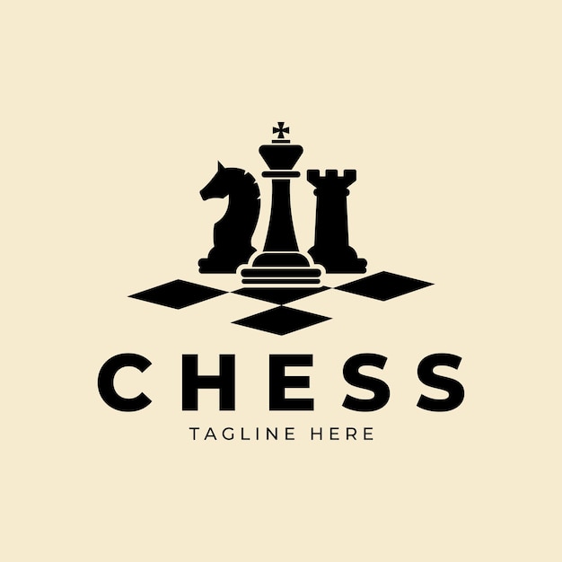 Iconic Chess Pieces Silhouetted on Checkered Board | Jiffy Designs