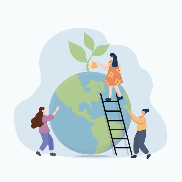 Diverse Individuals Cultivating a Sustainable Future | Jiffy Designs