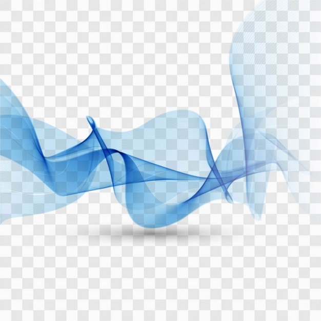 Abstract Blue Wavy Smoke Wisps on Transparent Background | Jiffy Designs