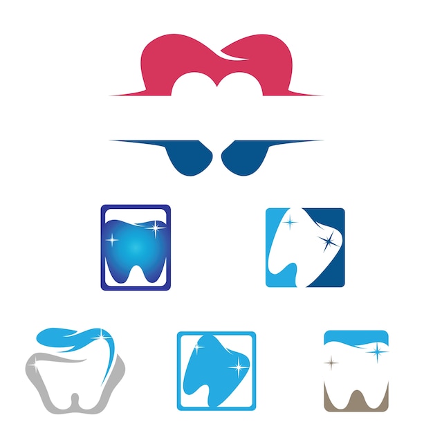 Dental Care Logos and Icons Collection with Tooth Symbols | Jiffy Designs