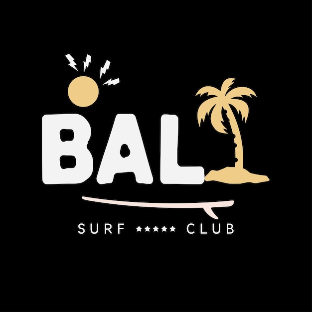 Captivating Coastal Retreat: BAL Surf Club's Iconic Logo | Jiffy Designs