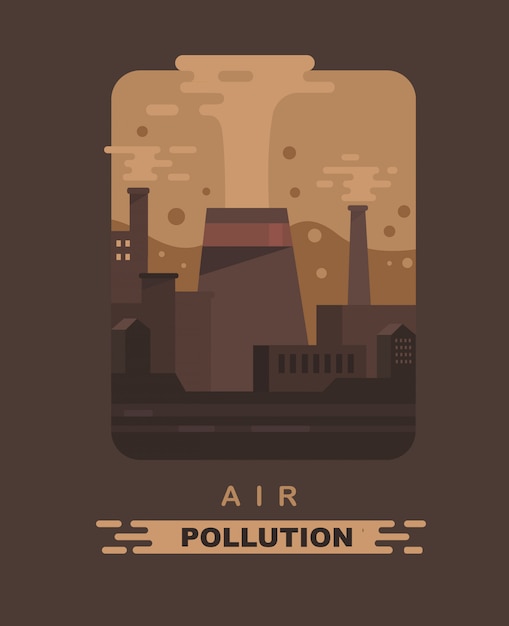 Cityscape Silhouette Shrouded in Smog and Haze | Jiffy Designs