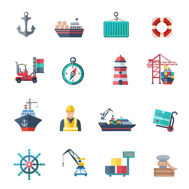 Diverse Maritime and Shipping Icons for Nautical Branding | Jiffy Designs