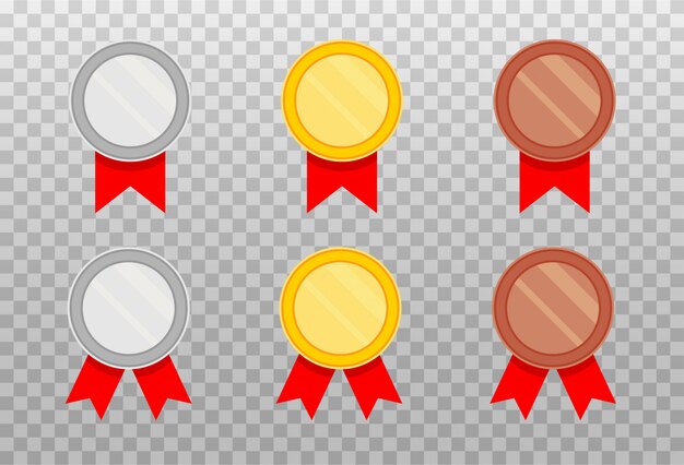 Vibrant Award Badges with Red Ribbon Accents | Jiffy Designs
