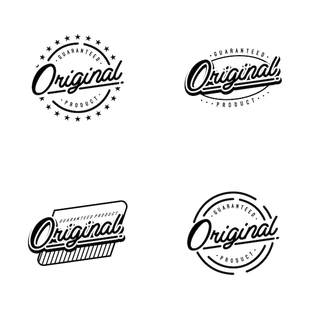 Vintage-Inspired Handwritten 'Original' Logos with Retro Flair | Jiffy ...