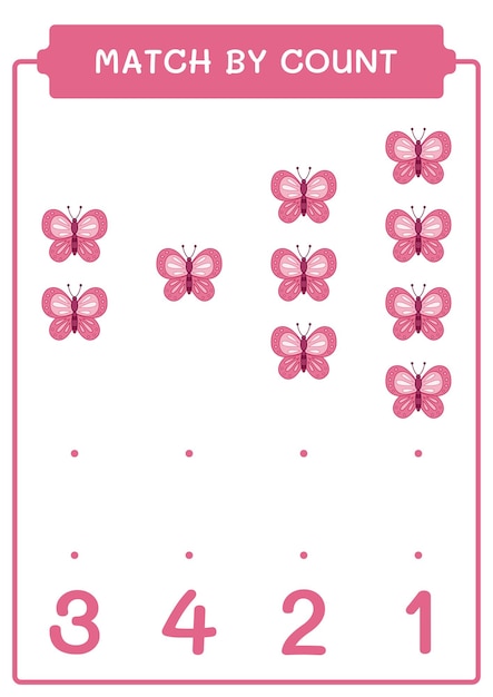 Charming Butterfly Counting Game for Young Learners | Jiffy Designs