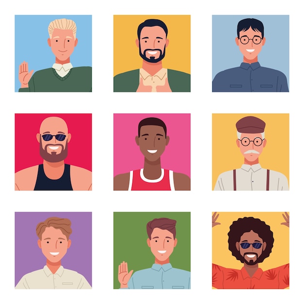Diverse Collection of Stylized Portrait Avatars | Jiffy Designs
