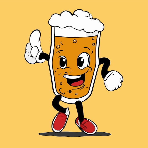 Cheerful Beer Mug Character Giving Thumbs Up | Jiffy Designs