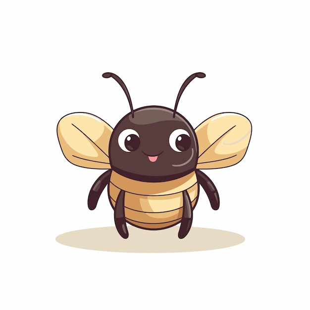 Adorable Cartoon Bee with Friendly Expression | Jiffy Designs