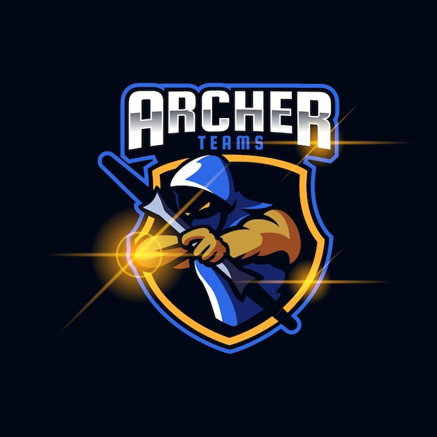 Archer Esports Team Logo with Powerful Archer Emblem | Jiffy Designs