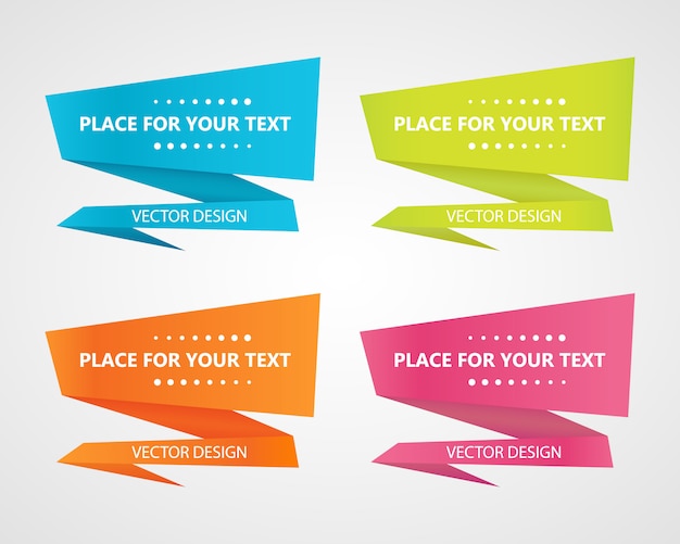 Vibrant Geometric Shapes with Text Placeholders | Jiffy Designs