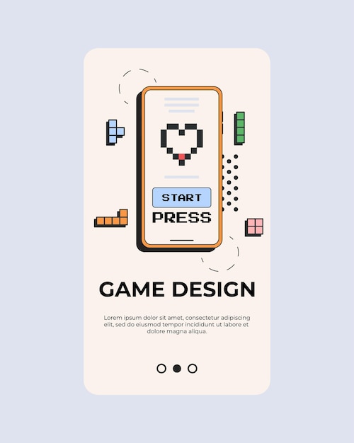 Retro Smartphone Showcases Vibrant Game Design Elements | Jiffy Designs