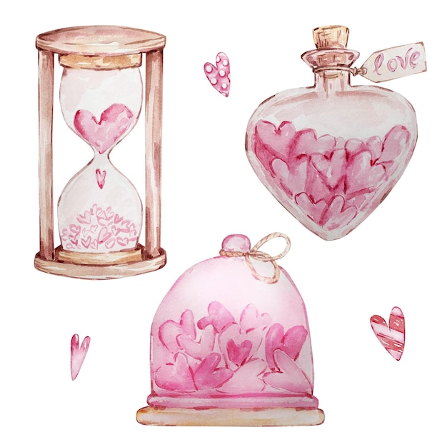 Romantic Hourglass, Heart Potion, and Enchanted Glass Dome | Jiffy Designs