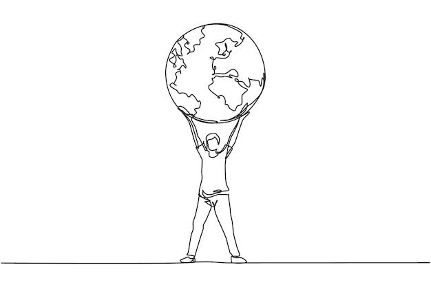 Person Lifting the World on Their Shoulders | Jiffy Designs