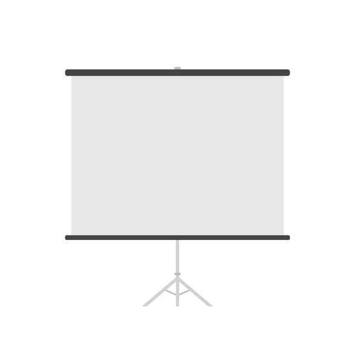 School Projector Screen Vector Illustration | Jiffy Designs