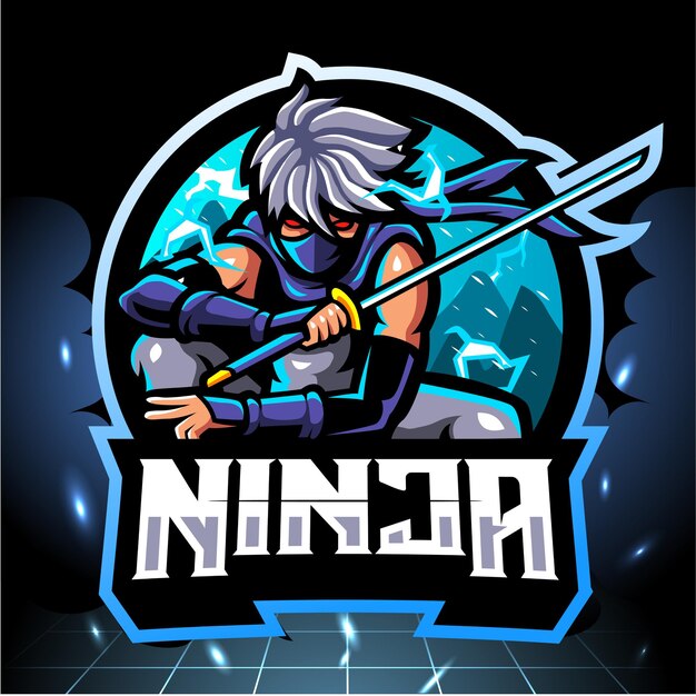 Fierce and Agile Ninja Warrior in Striking Pose | Jiffy Designs