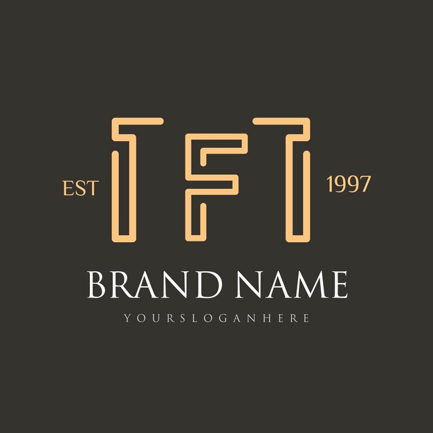 Elegant Monogram Logo Design with Established Year | Jiffy Designs